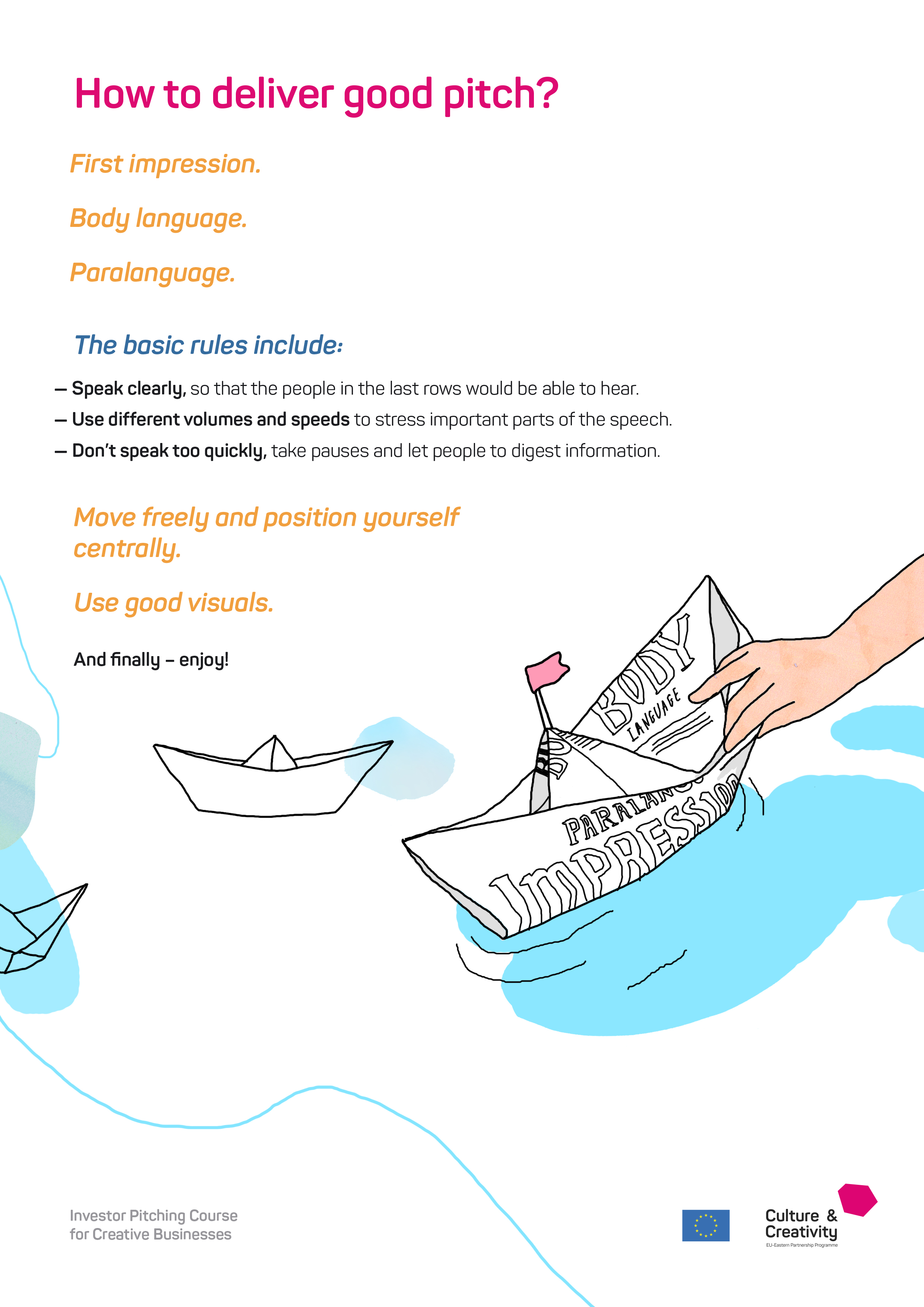 LECTURE 4. How to deliver good pitch?